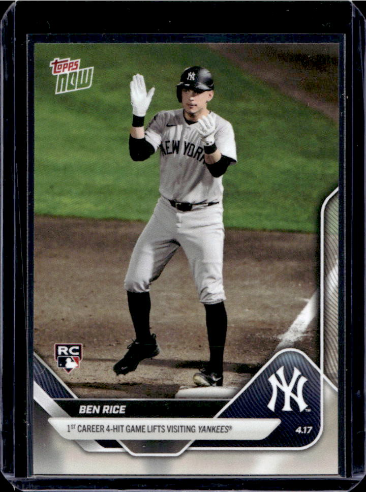Ben Rice 2025 Topps Now #77 Base Price Guide - Sports Card Investor