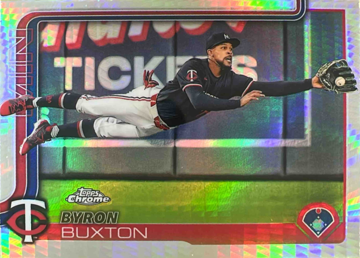 Byron Buxton 2025 Topps Chrome #172 Prism Refractor Price Guide ...