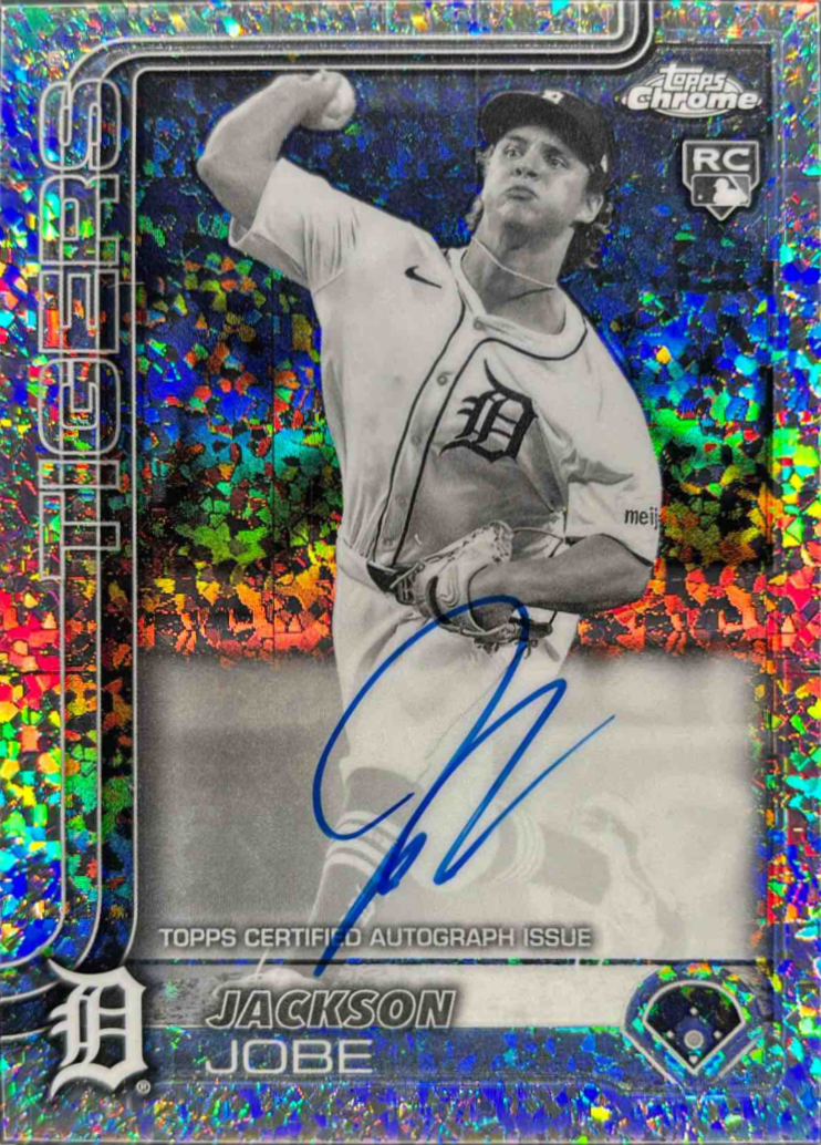 Jackson Jobe 2025 Topps Chrome #RA-JJO Rookie Autographs - B&W Mini ...