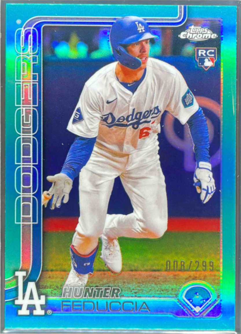 Hunter Feduccia 2025 Topps Chrome #288 Teal Refractor /299 Price Guide ...