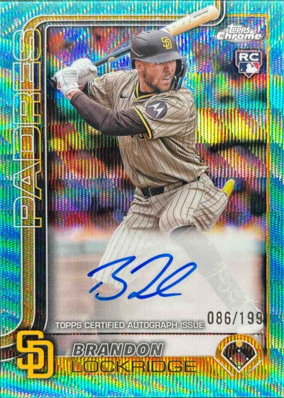 Brandon Lockridge 2025 Topps Chrome #RA-BLO Rookie Autographs - Aqua ...