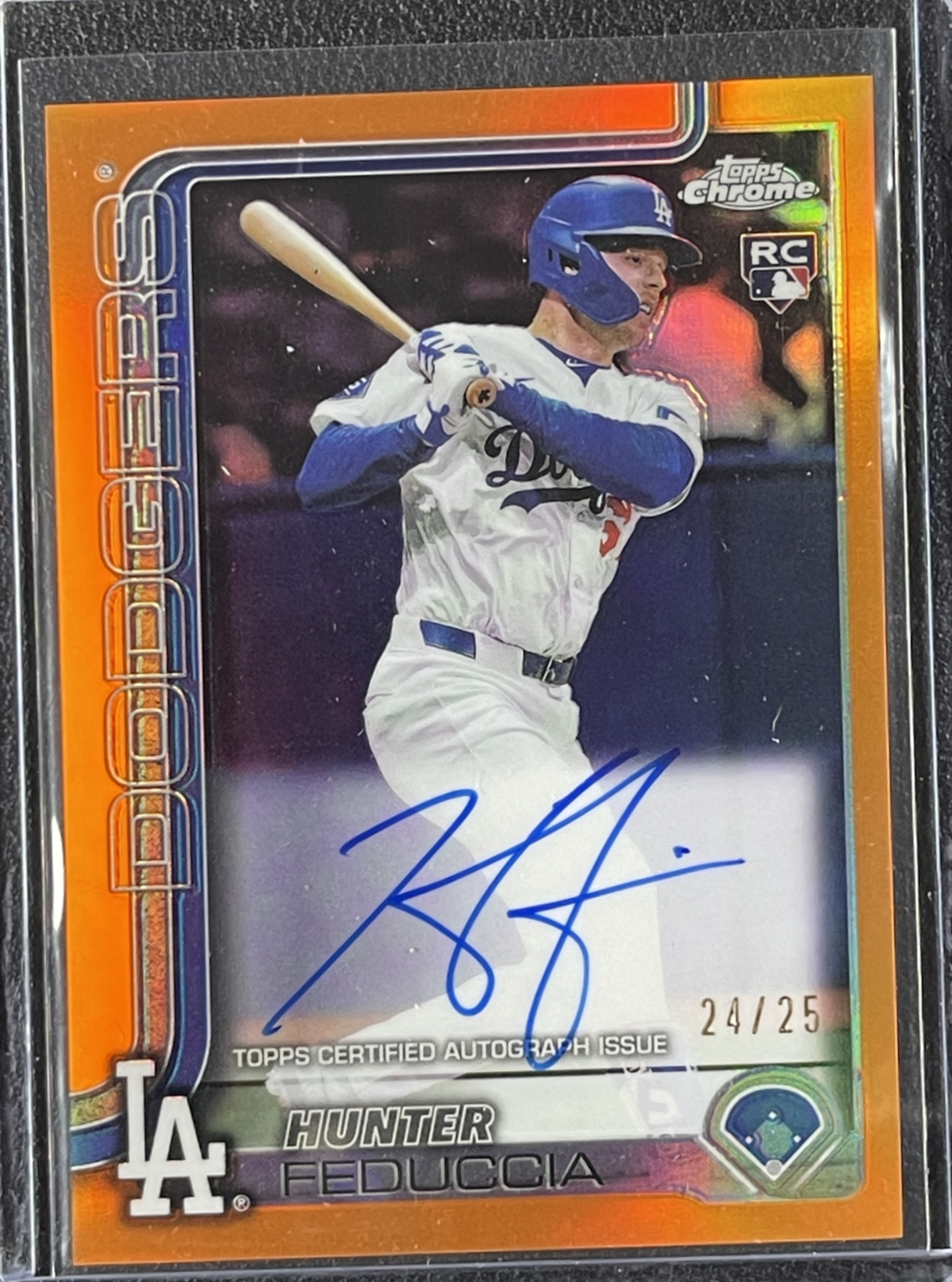 Hunter Feduccia 2025 Topps Chrome #RA-HF Rookie Autographs - Orange ...