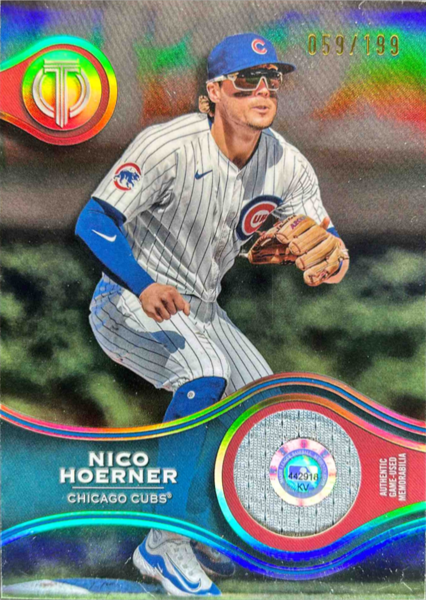 Nico Hoerner 2025 Topps Tribute #SOA-NH Stamp of Approval /199 Price ...