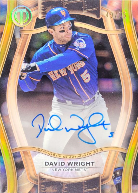 David Wright 2025 Topps Tribute #PTGA-DW Pillars Of The Game Autograph ...