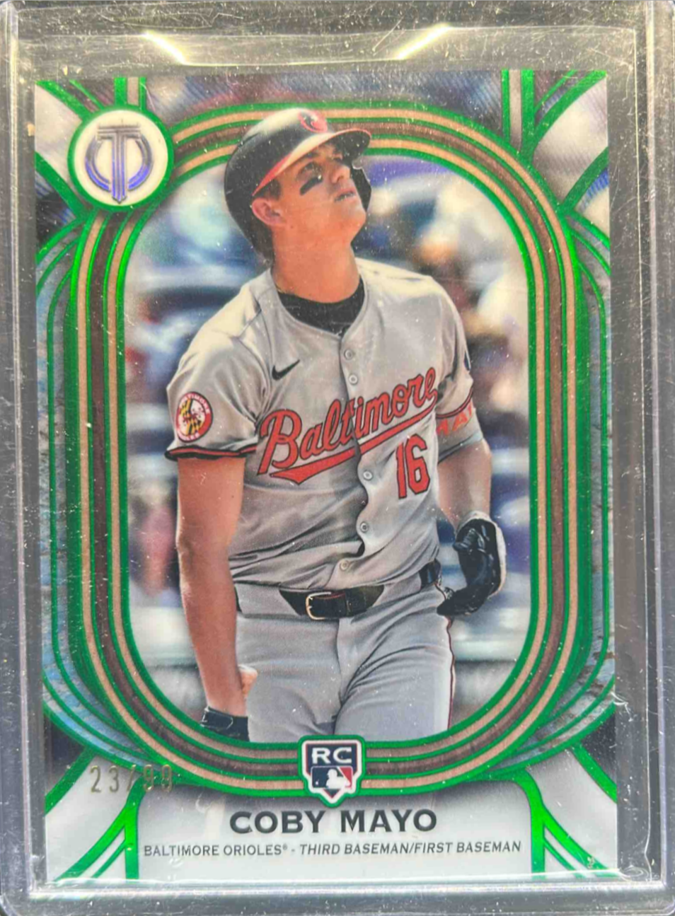 Coby Mayo 2025 Topps Tribute #92 Green /99 Price Guide - Sports Card Investor