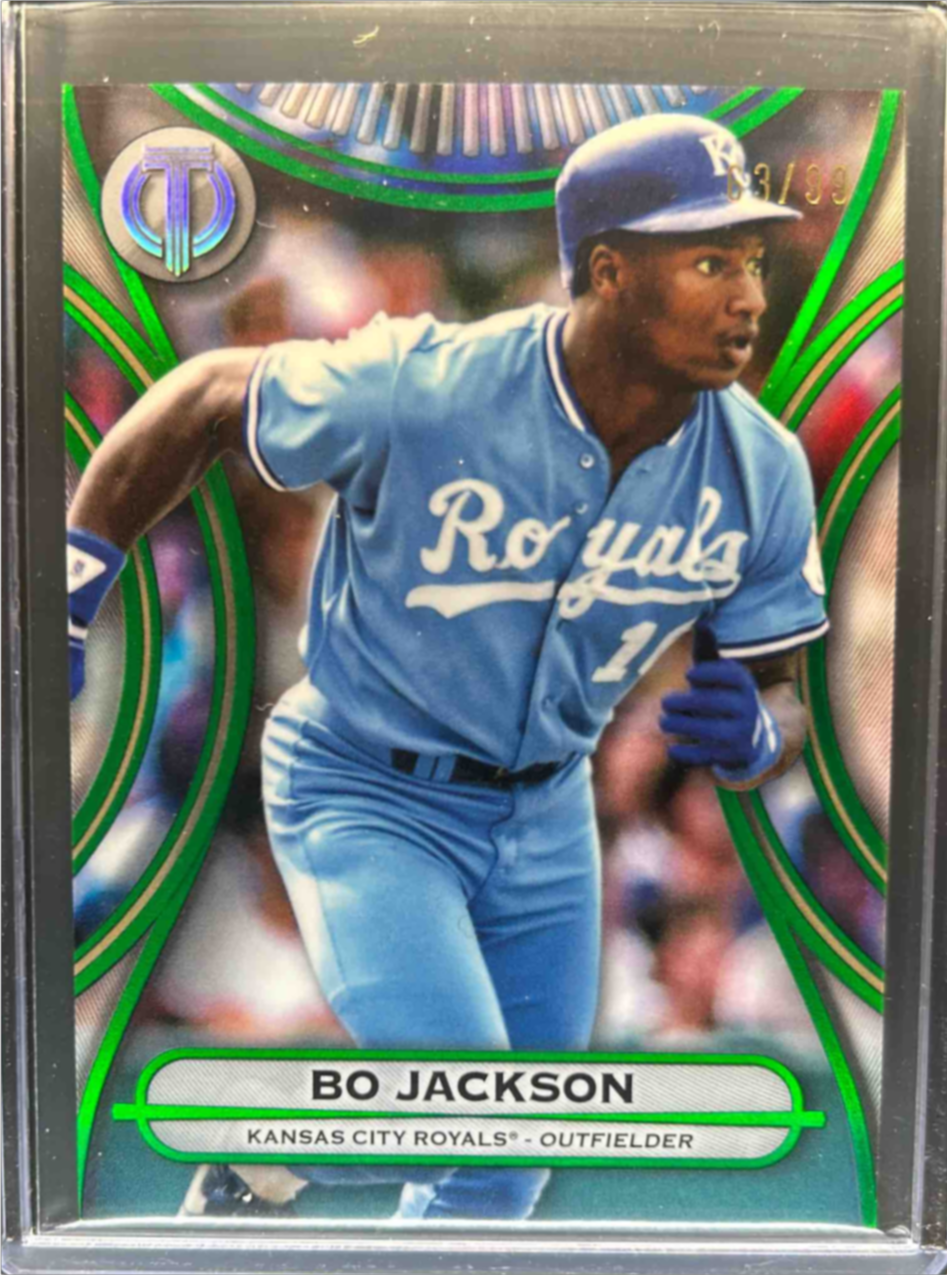 Bo Jackson 2025 Topps Tribute #37 Green /99 Price Guide - Sports Card ...
