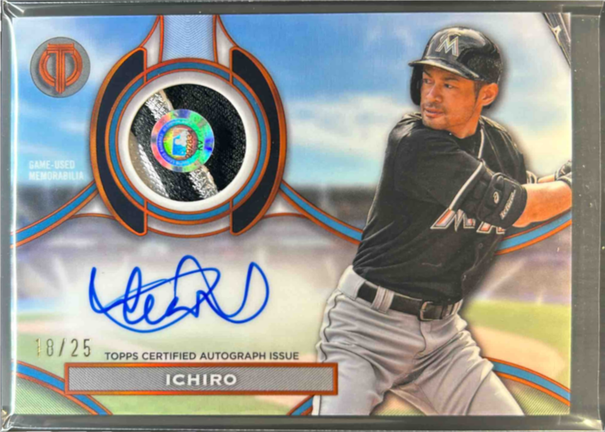 Ichiro Suzuki 2025 Topps Tribute #APA-ICH Autograph Patch - Orange /25 ...