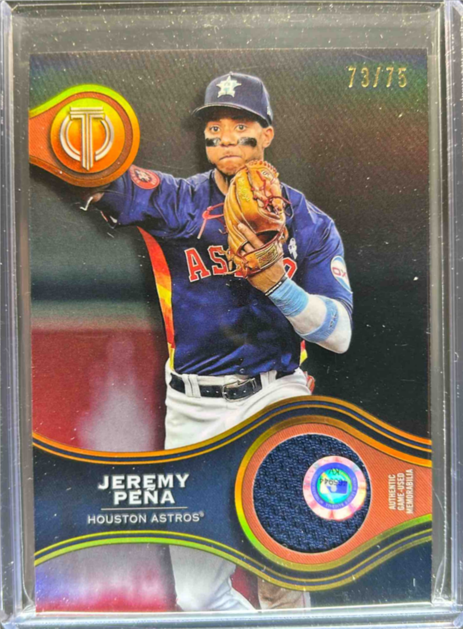 Jeremy Pena 2025 Topps Tribute #SOA-JP Stamp of Approval - Gold /75 ...