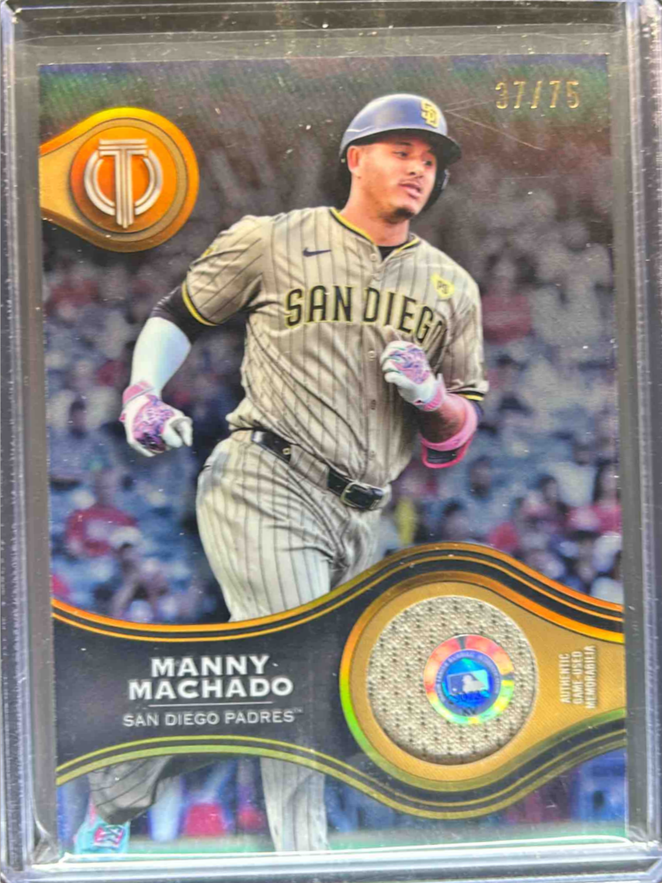 Manny Machado 2025 Topps Tribute #SOA-MM Stamp of Approval - Gold /75 ...