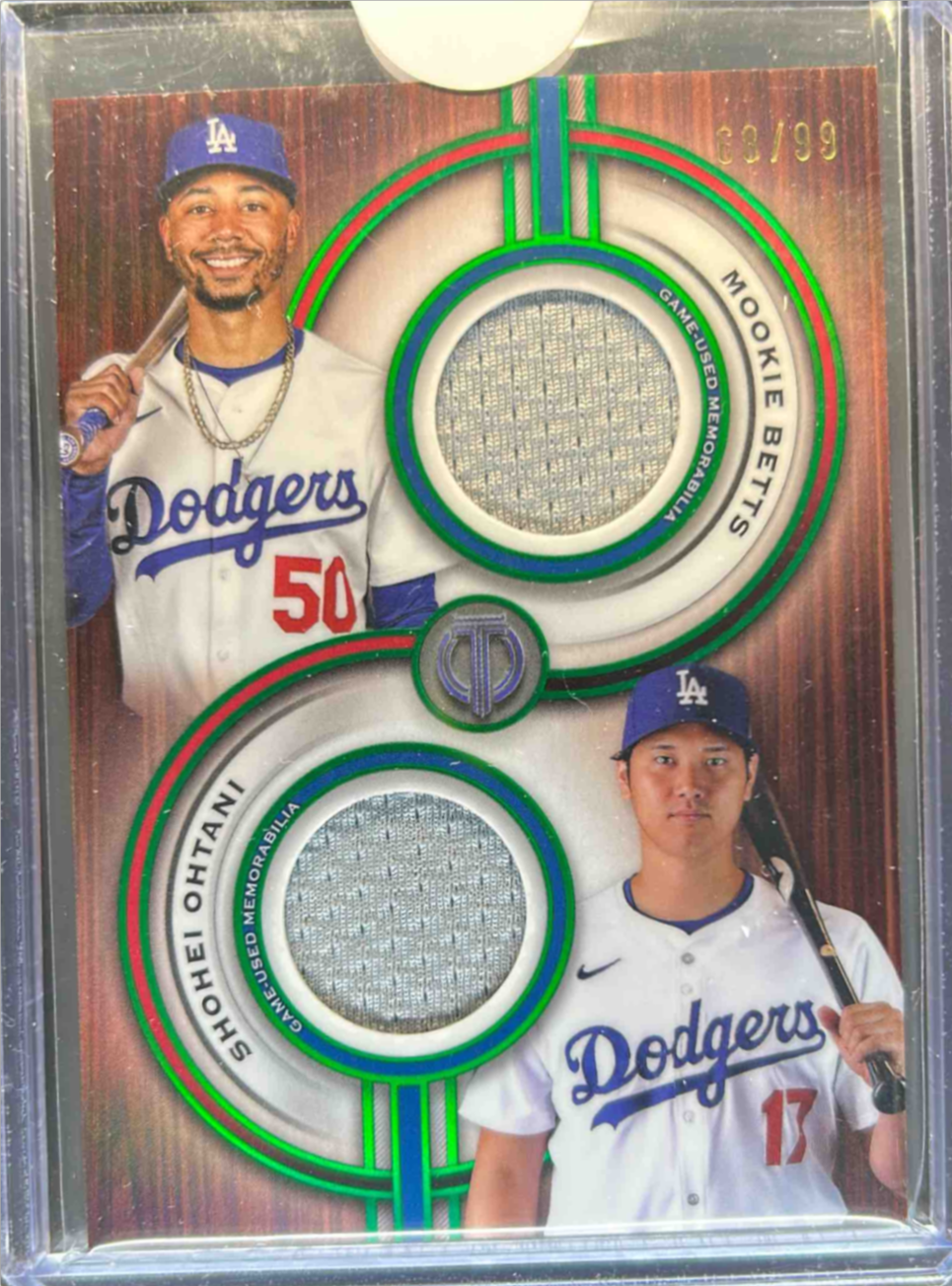 Shohei Ohtani / Mookie Betts 2025 Topps Tribute #TPDR-BO Dual-Player ...