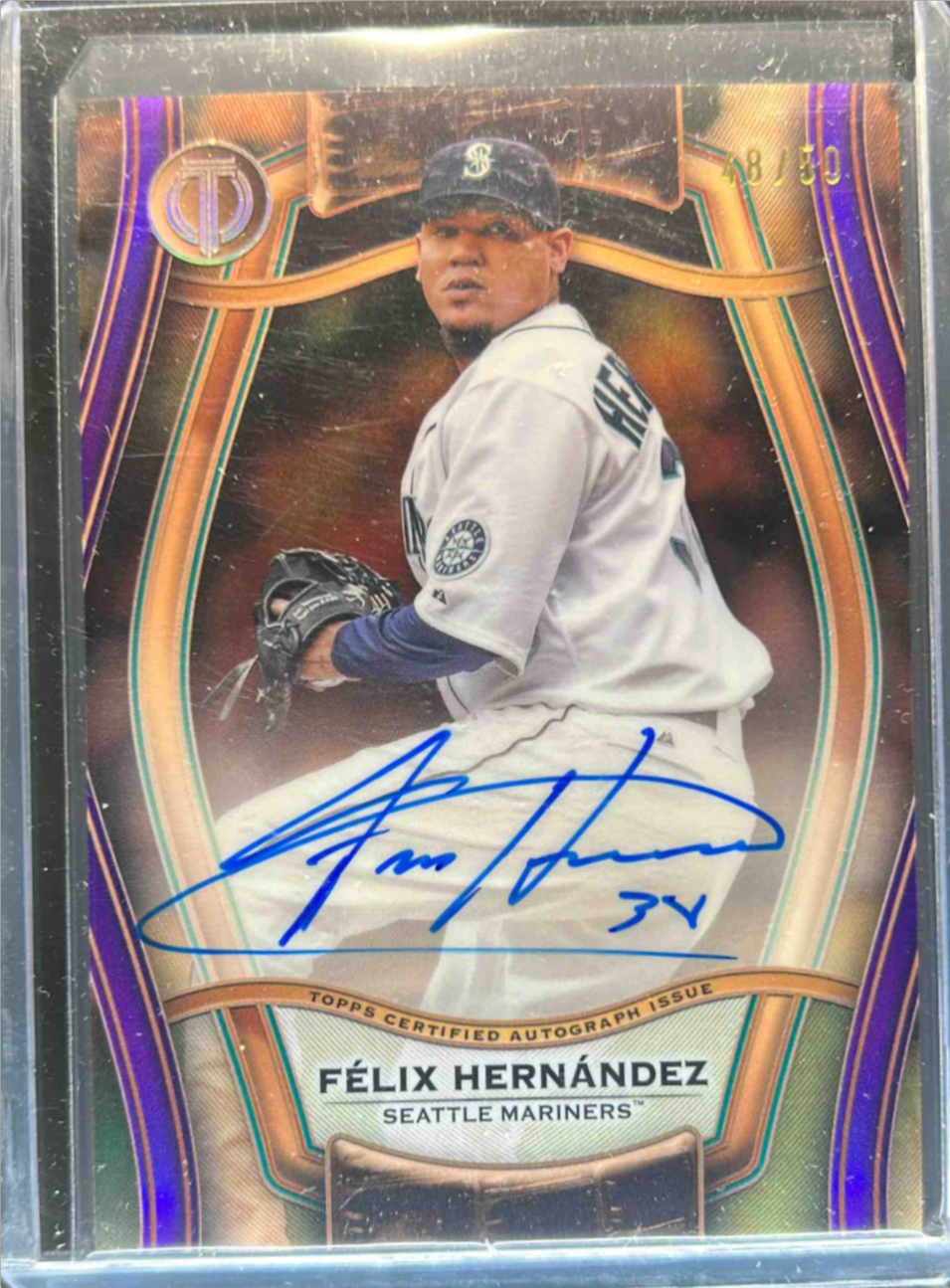Felix Hernandez 2025 Topps Tribute #PTGA-KING Pillars Of The Game ...