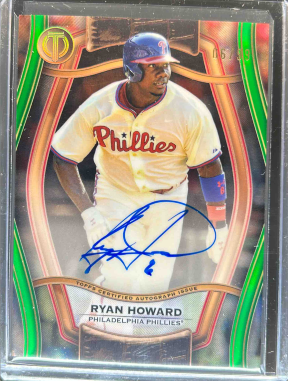 Ryan Howard 2025 Topps Tribute #PTGA-RH Pillars Of The Game Autograph ...
