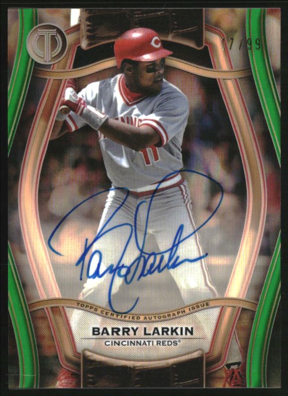 Barry Larkin 2025 Topps Tribute #PTGA-BL Pillars Of The Game Autograph ...
