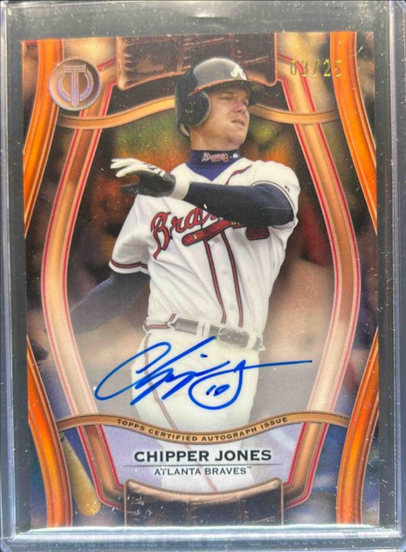 Chipper Jones 2025 Topps Tribute #PTGA-CJ Pillars Of The Game Autograph ...
