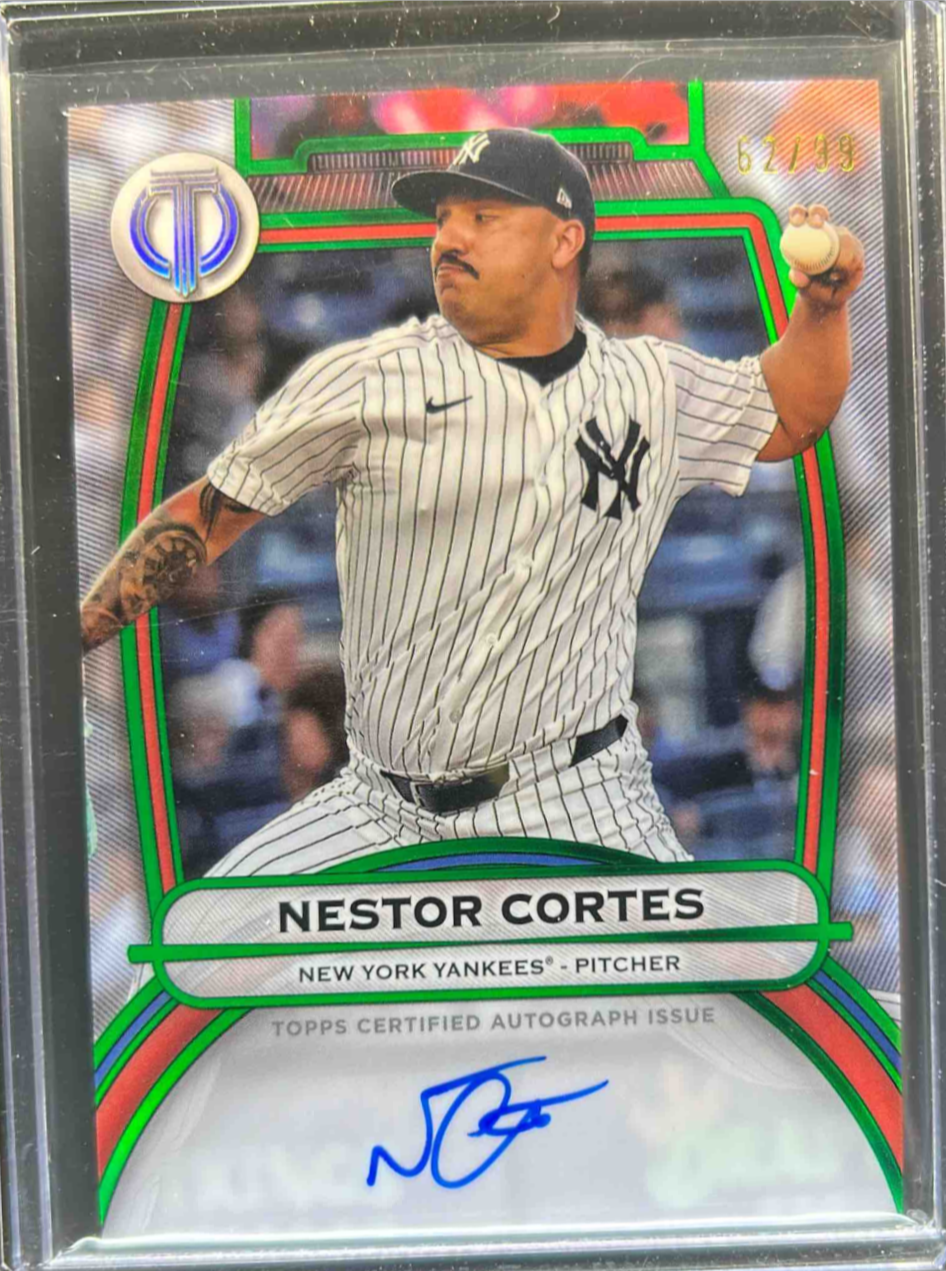Nestor Cortes Jr. 2025 Topps Tribute #TA-NC Tribute Autograph - Green ...