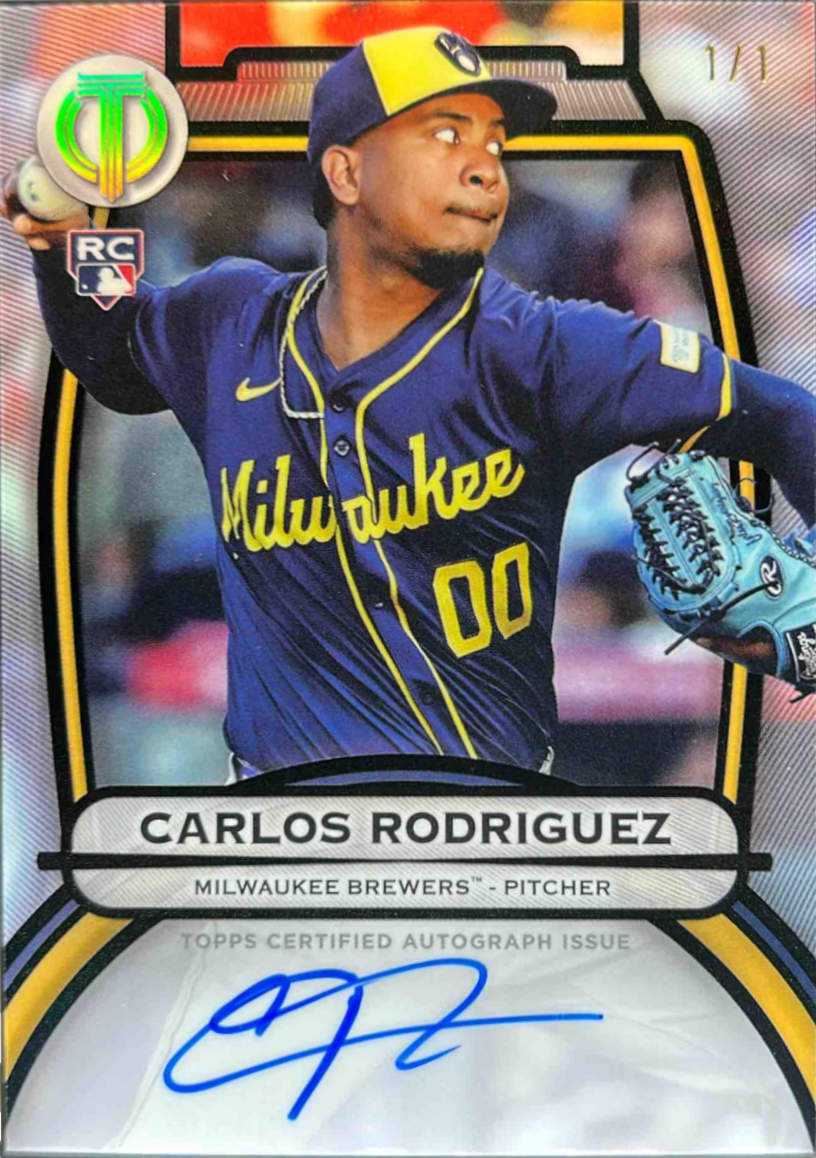 Carlos Rodriguez 2025 Topps Tribute #TA-CR Tribute Autograph - Black /1 ...
