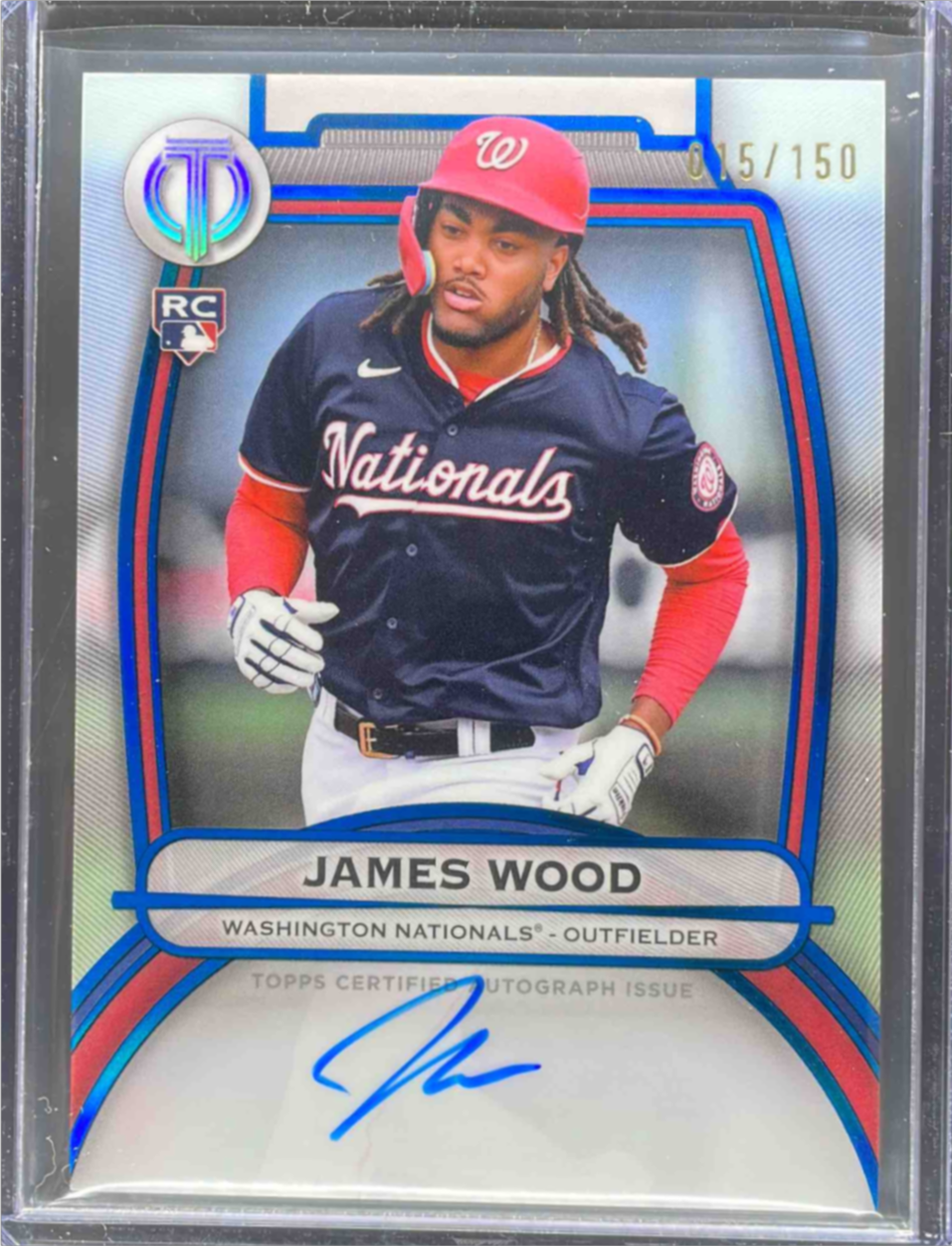 James Wood 2025 Topps Tribute #TA-JWO Tribute Autograph - Blue /150 ...