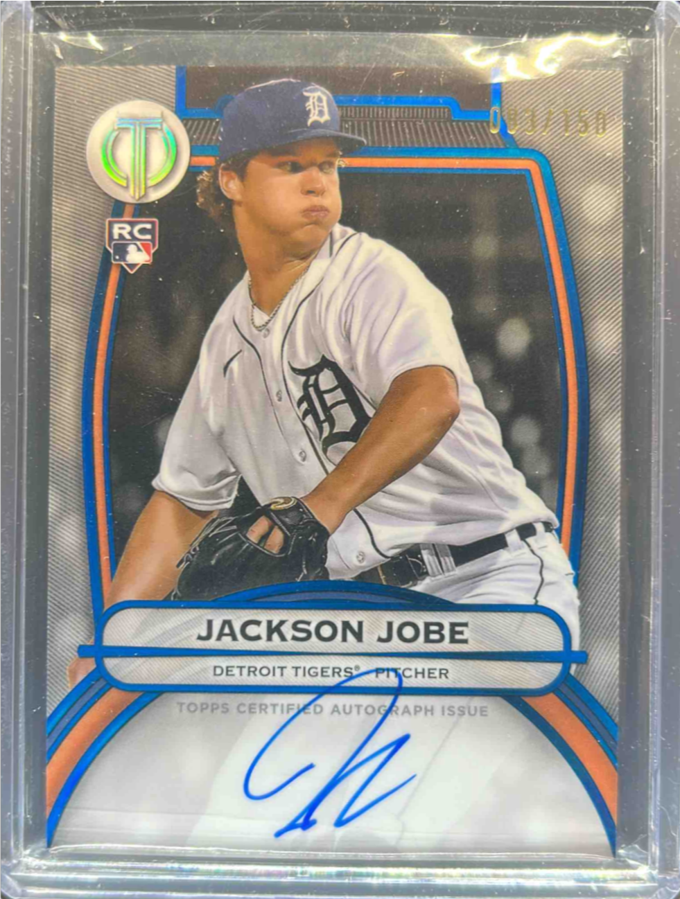 Jackson Jobe 2025 Topps Tribute #TA-JJ Tribute Autograph - Blue /150 ...