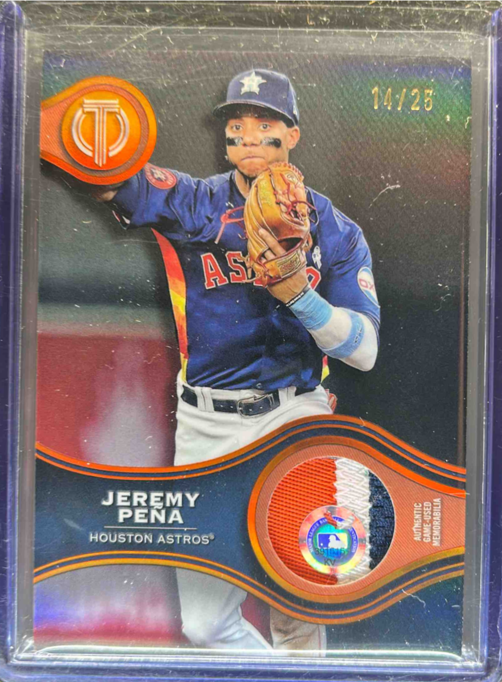 Jeremy Pena 2025 Topps Tribute #SOA-JP Stamp of Approval - Orange /25 ...