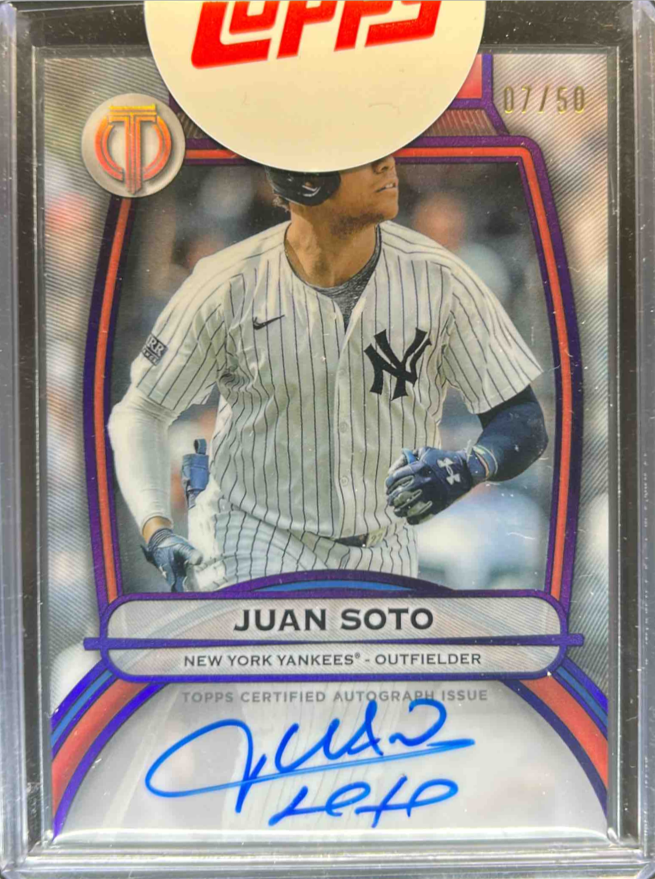 Juan Soto 2025 Topps Tribute #TA-JSO Tribute Autograph - Purple /50 ...