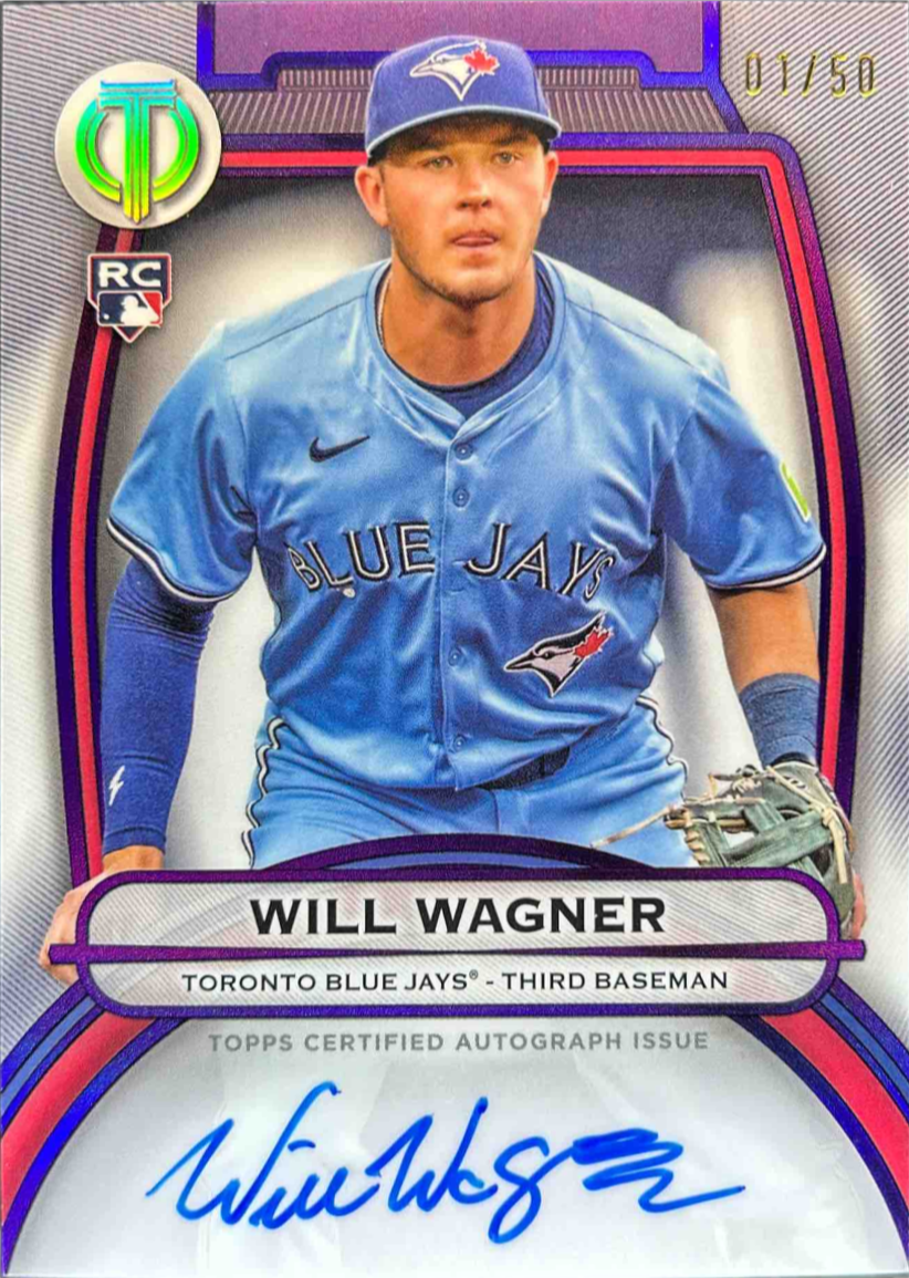 Will Wagner 2025 Topps Tribute #TA-WW Tribute Autograph - Purple /50 ...