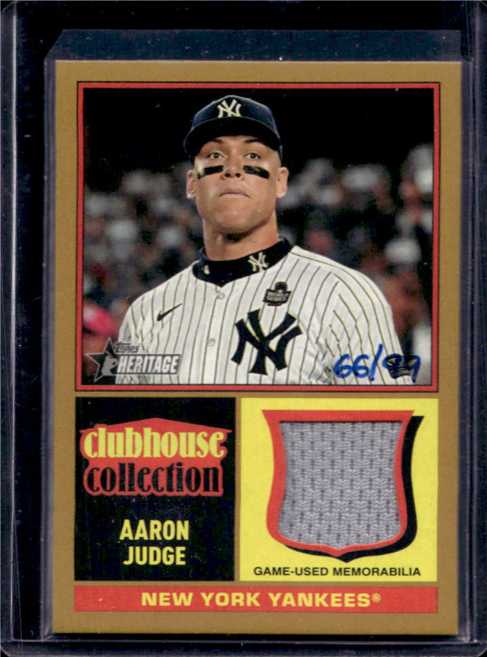 Aaron Judge 2025 Topps Heritage #CCR-AJ Clubhouse Collection Relics ...