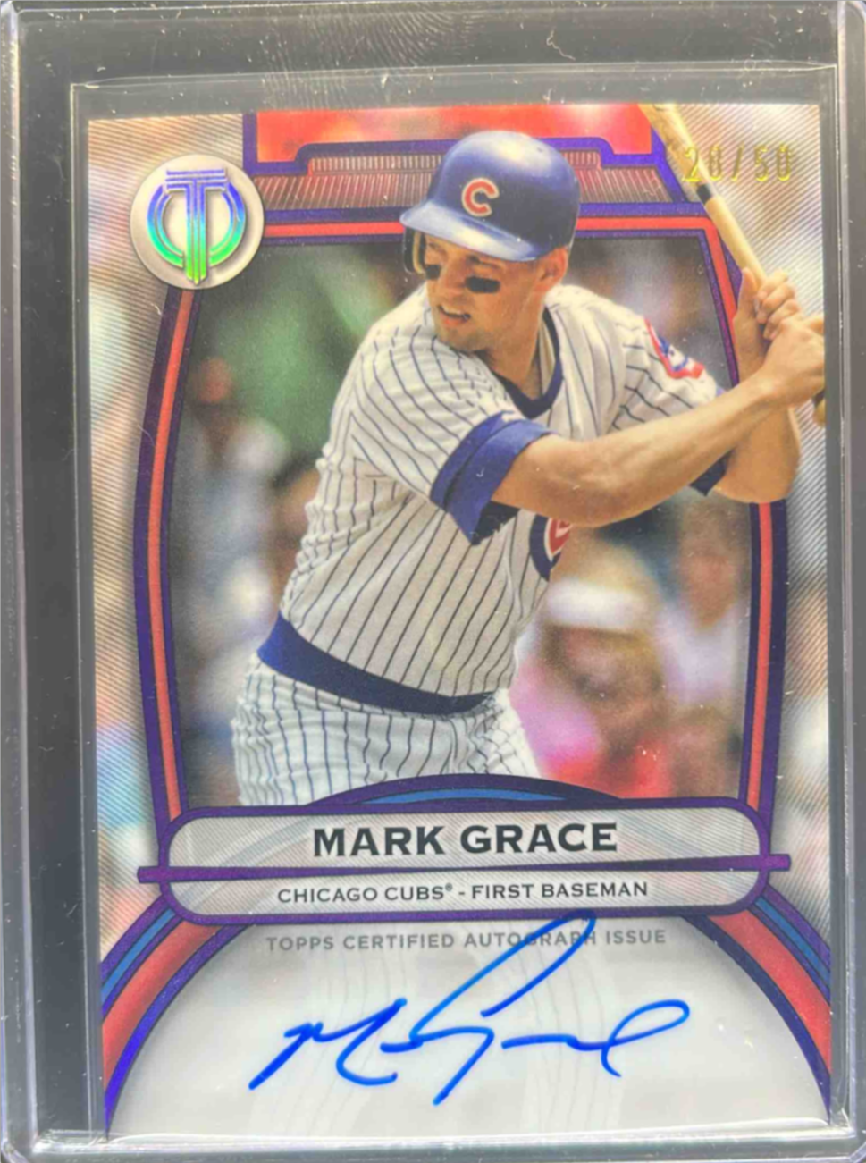 Mark Grace 2025 Topps Tribute #TA-MG Tribute Autograph - Purple /50 ...