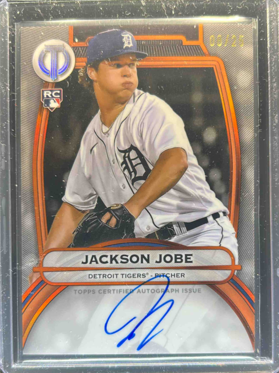 Jackson Jobe 2025 Topps Tribute #TA-JJ Tribute Autograph - Orange /25 ...