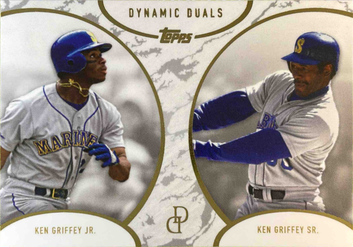 Ken Griffey Jr. / Ken Griffey Sr. 2025 Topps Dynamic Duals #8 Base ...