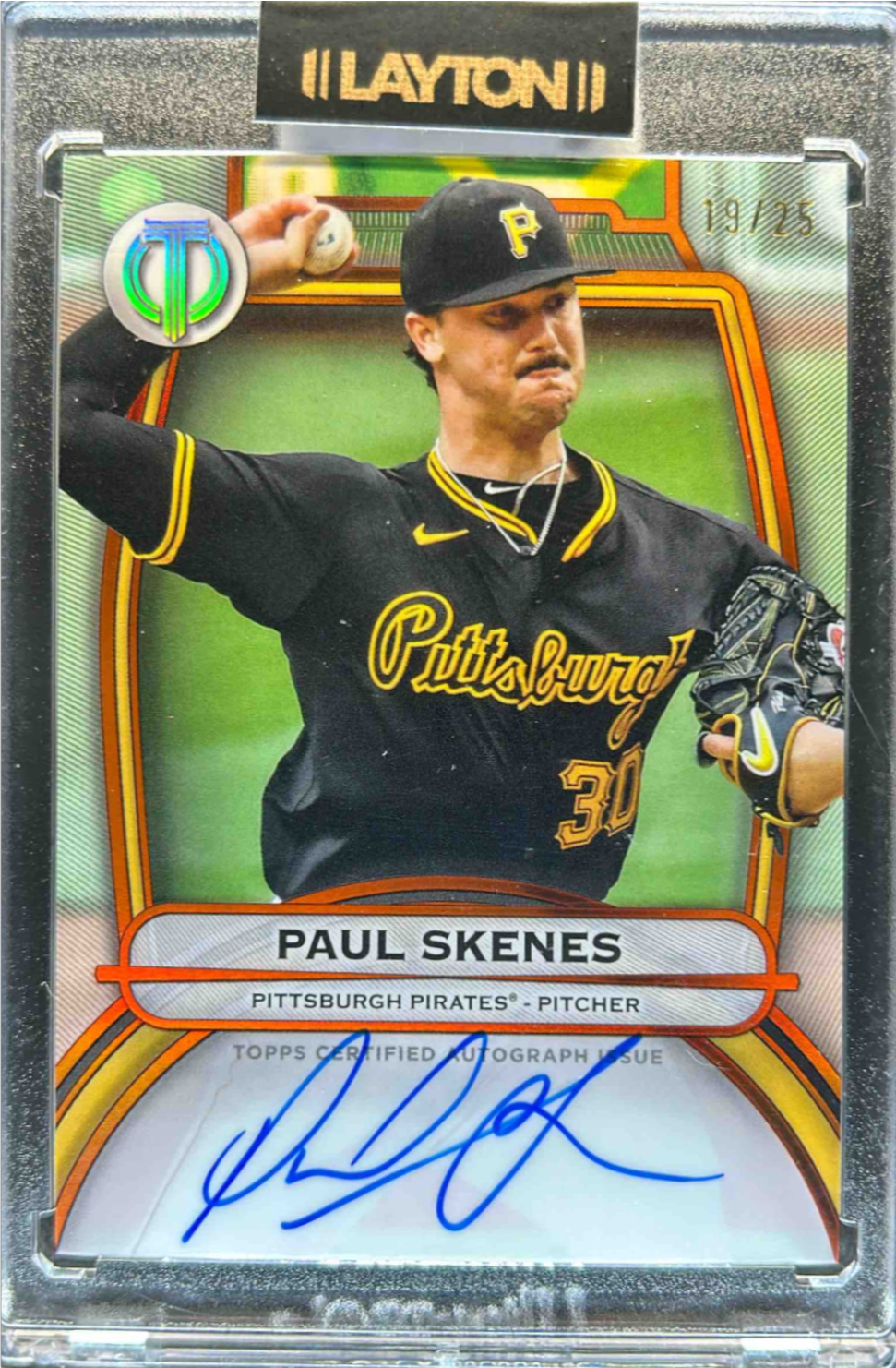 Paul Skenes 2025 Topps Tribute #TA-SKE Tribute Autograph - Orange /25 ...