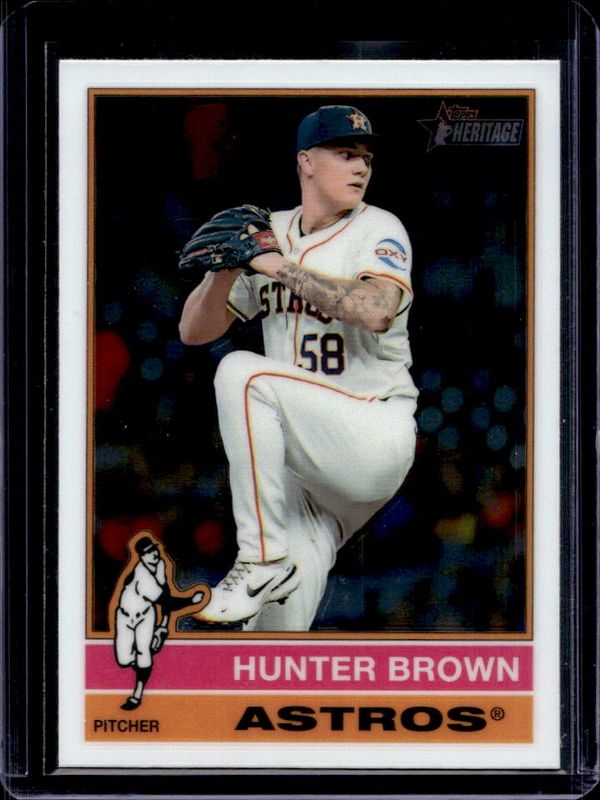 Hunter Brown 2025 Topps Heritage #428 Base Price Guide - Sports Card ...