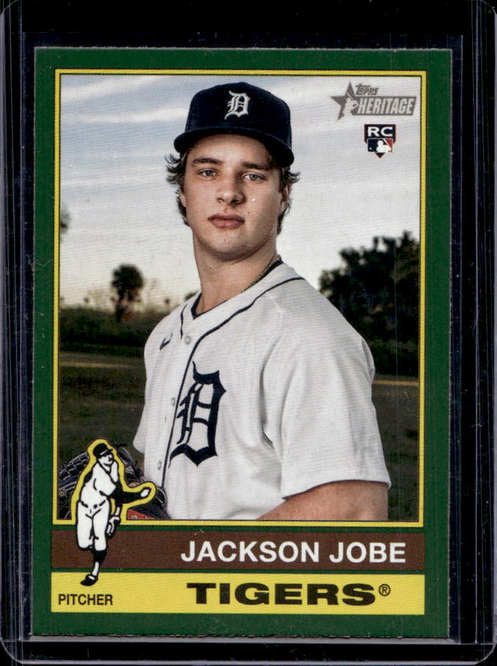 Jackson Jobe 2025 Topps Heritage #389 Dark Green Border Price Guide ...