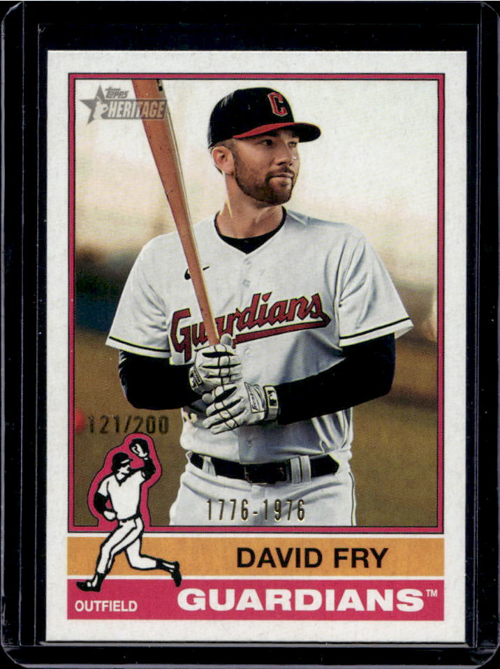 David Fry 2025 Topps Heritage #408 Bicentennial /200 Price Guide ...