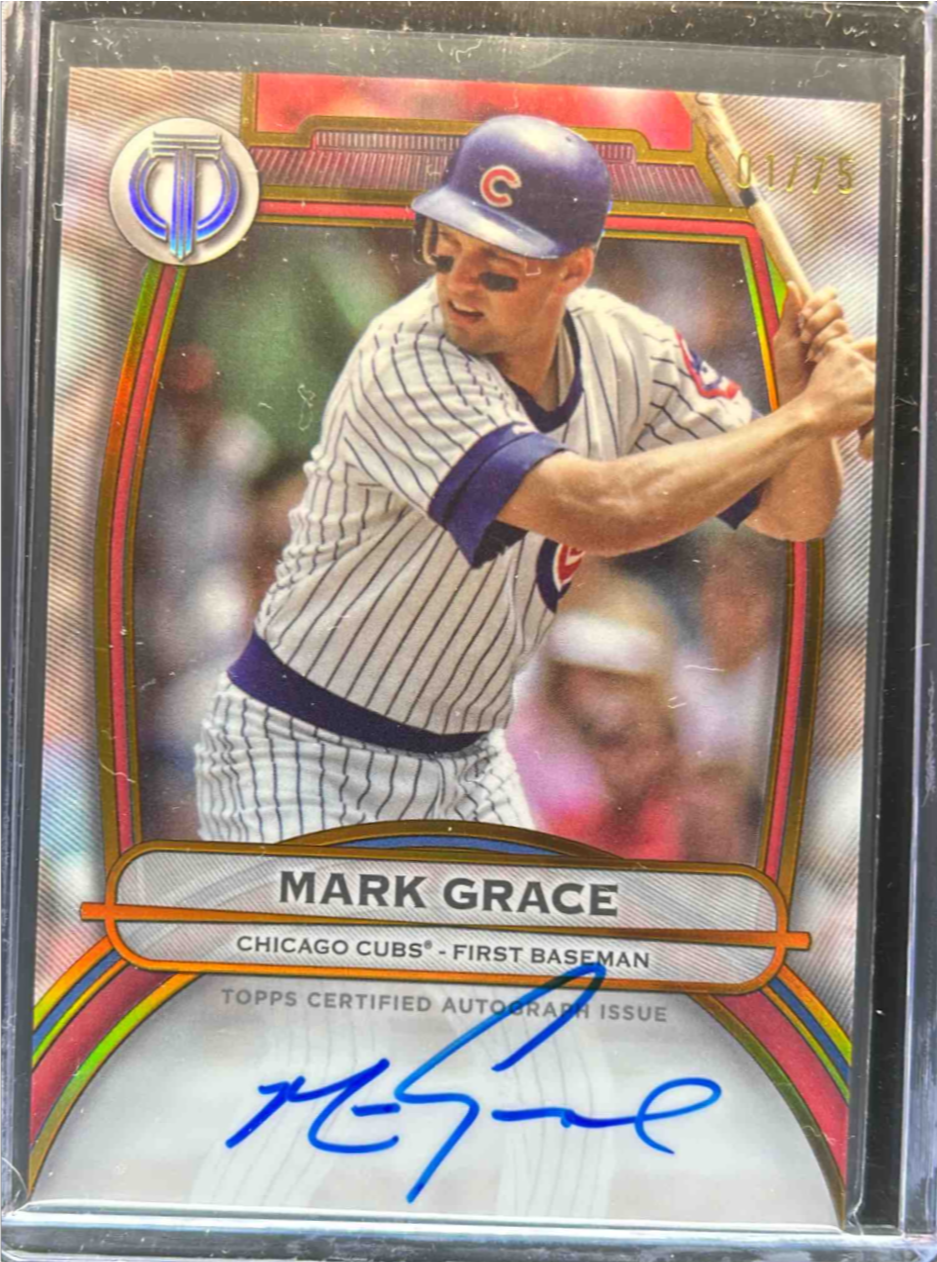 Mark Grace 2025 Topps Tribute #TA-MG Tribute Autograph - Gold /75 Price ...