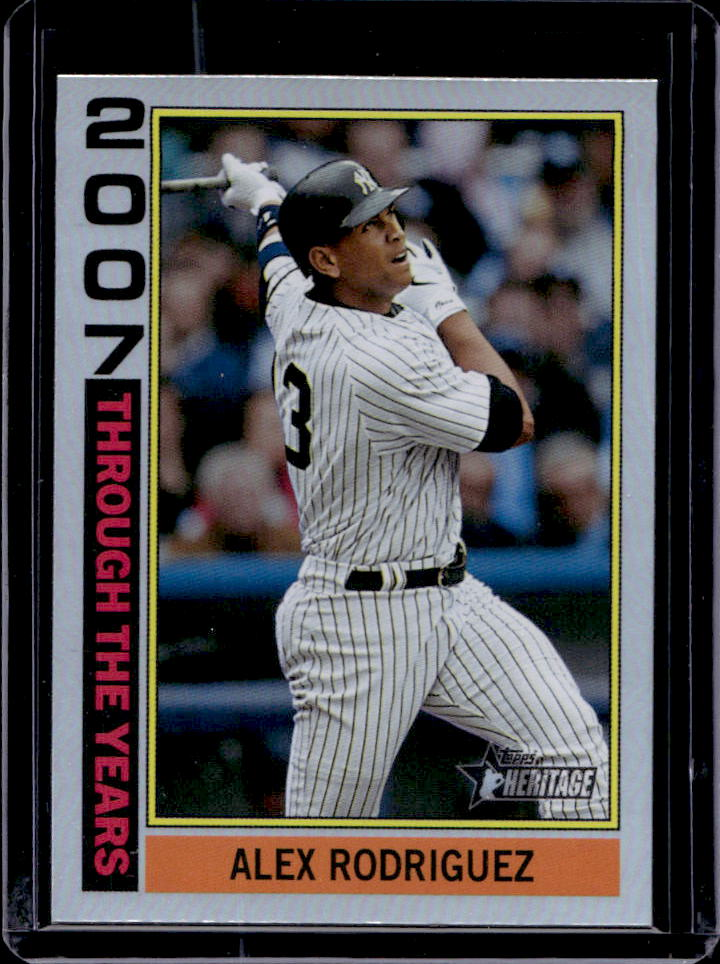 Alex Rodriguez 2025 Topps Heritage #TTY-18 Through the Years ...