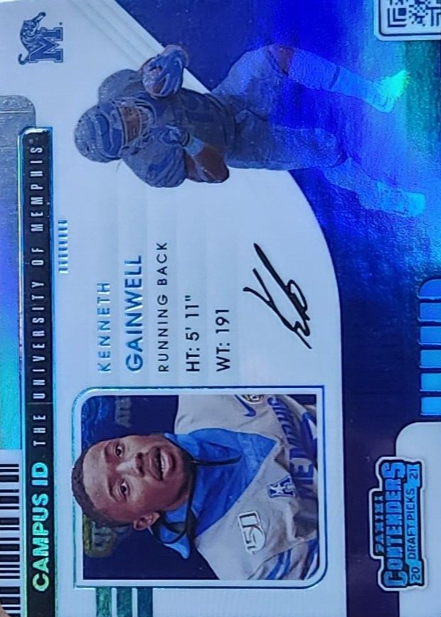Kenneth Gainwell 2021 Contenders Draft Picks #14 Campus ID /(SSP) Price ...
