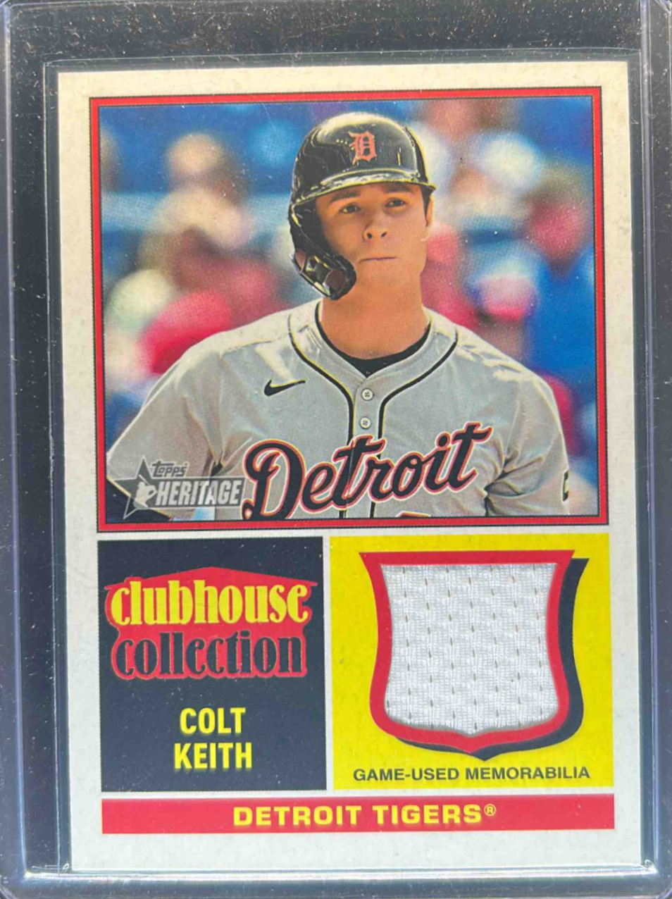 Colt Keith 2025 Topps Heritage #CCR-CK Clubhouse Collection Relics ...