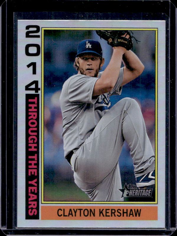 Clayton Kershaw 2025 Topps Heritage #TTY-21 Through the Years - Holographic Price Guide - Sports ...