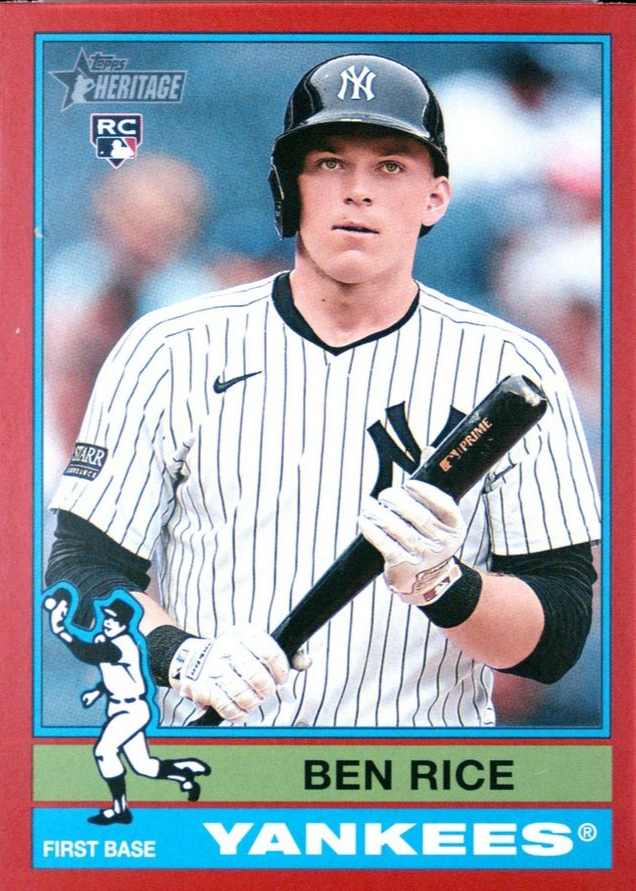 Ben Rice 2025 Topps Heritage #406 Red Border Price Guide - Sports Card ...