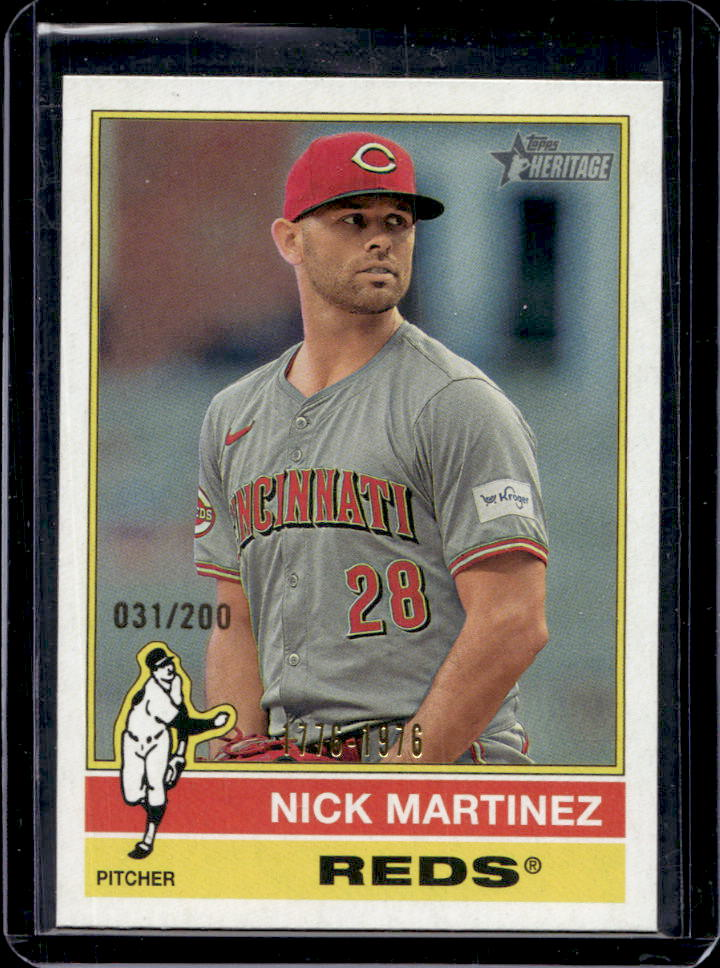 Nick Martinez 2025 Topps Heritage #444 Bicentennial /200 Price Guide ...