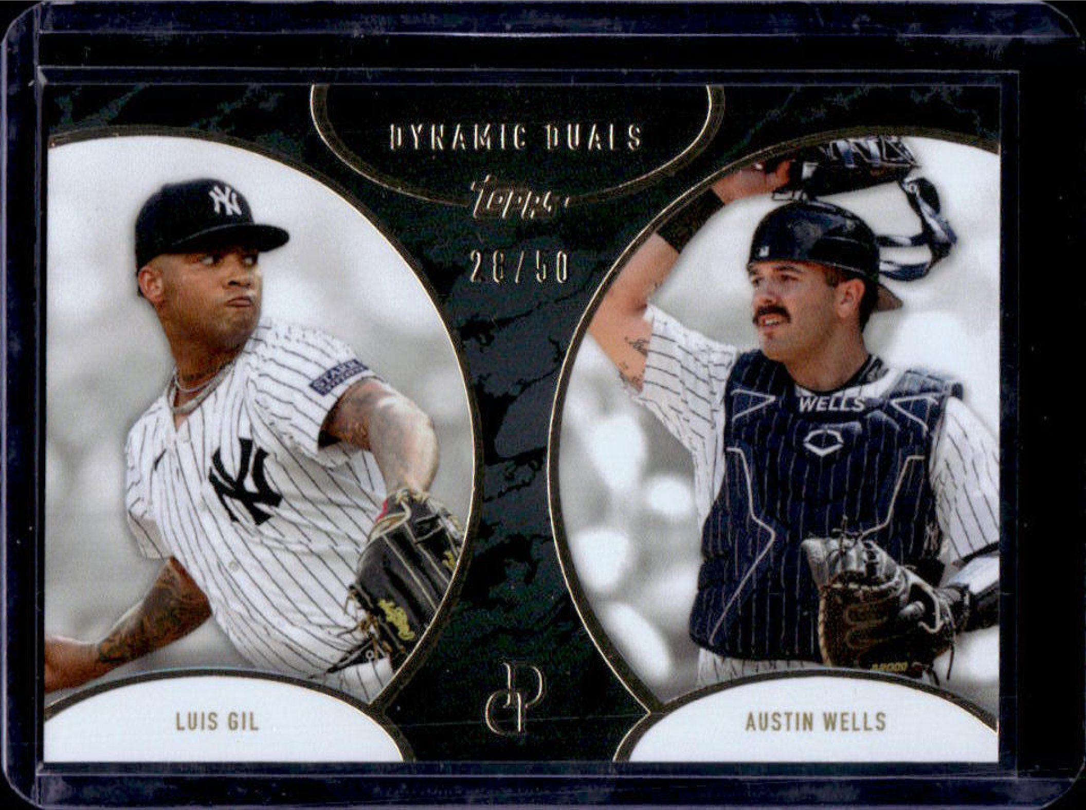 Austin Wells / Luis Gil 2025 Topps Dynamic Duals #32 Black /50 Price ...