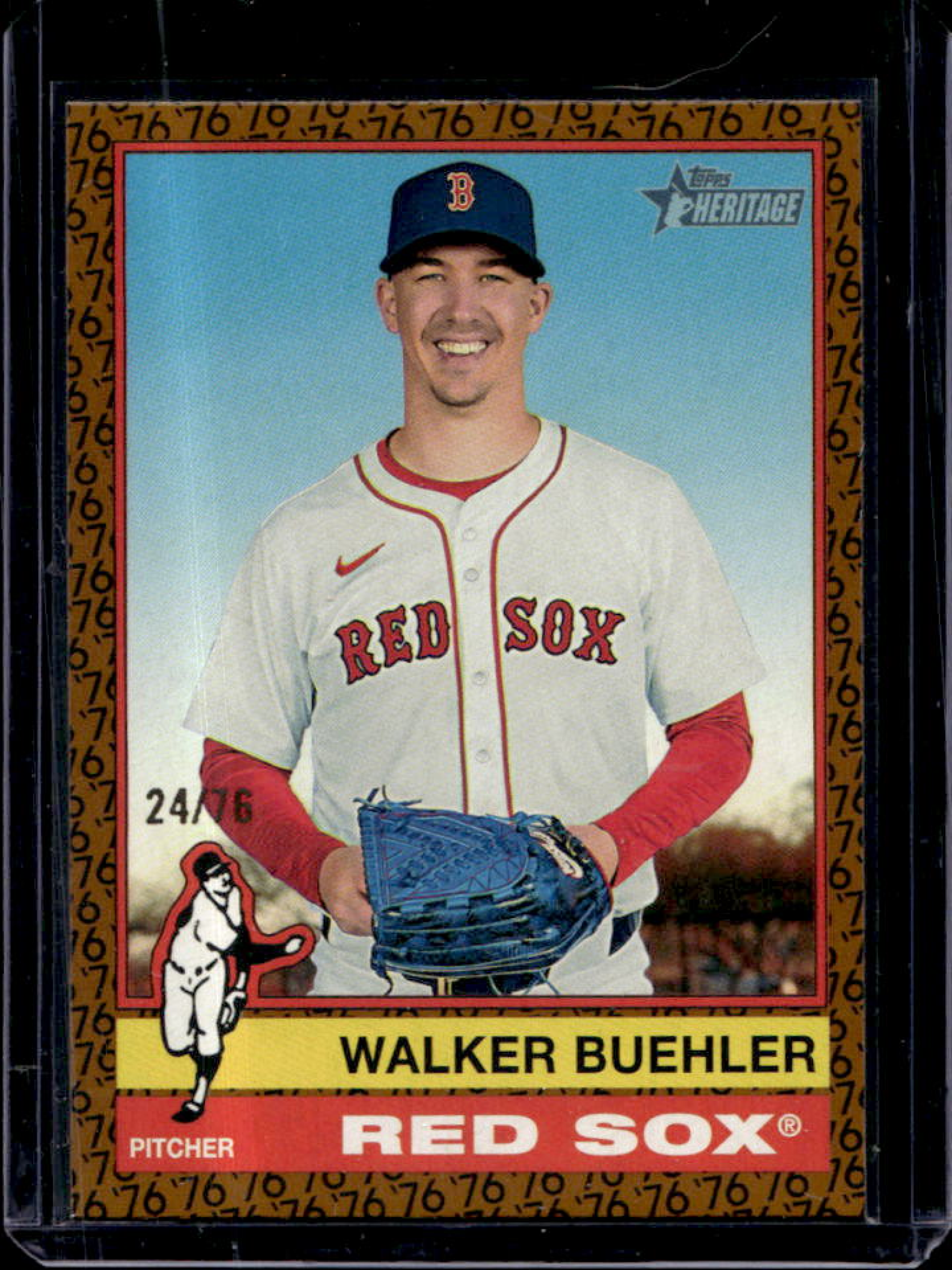 Walker Buehler 2025 Topps Heritage #416 Color of the Year /76 Price ...