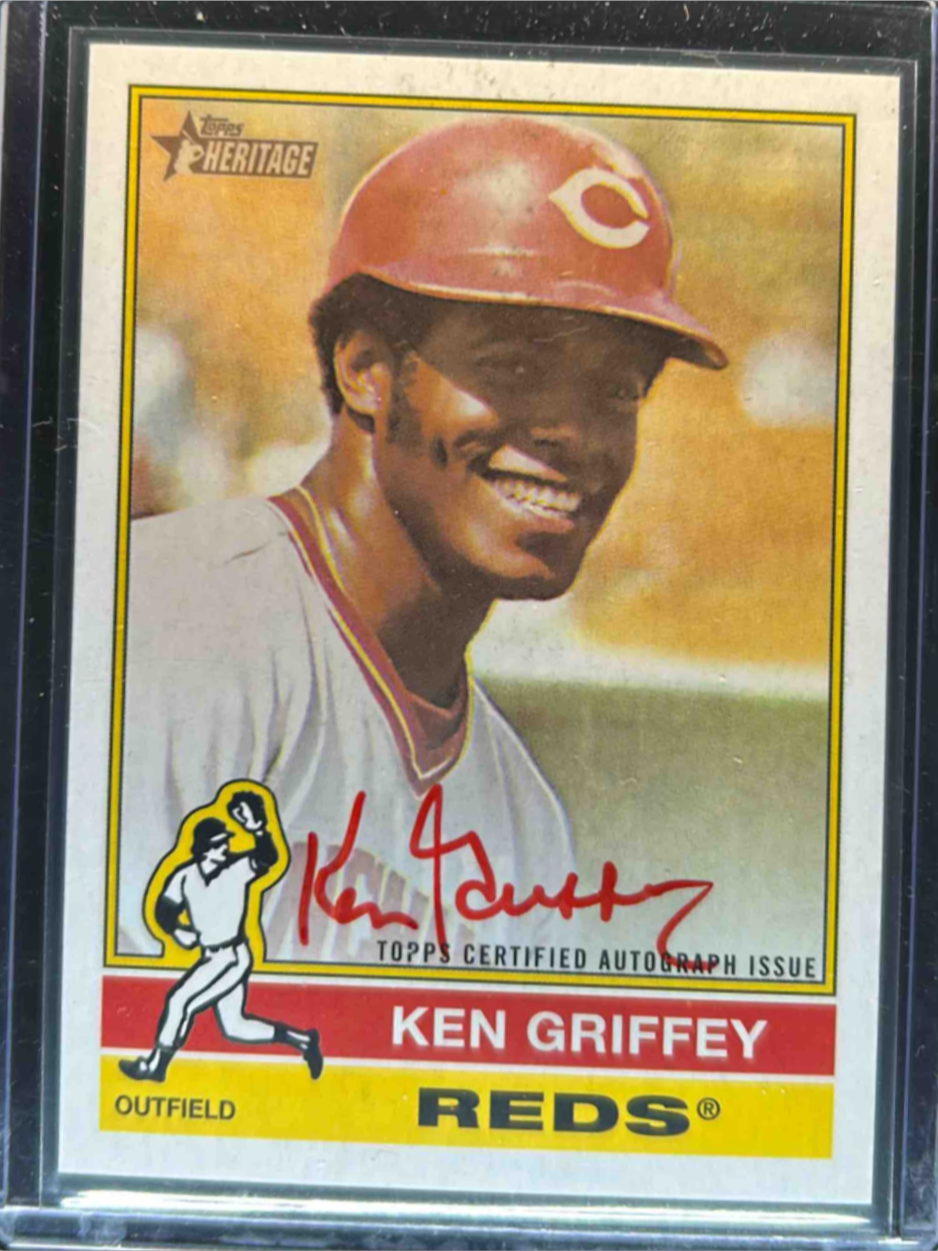 Ken Griffey Sr. 2025 Topps Heritage #ROA-KG Real One Autographs - Red ...