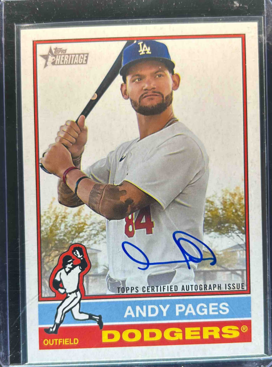 Andy Pages 2025 Topps Heritage #ROA-APA Real One Autographs Price Guide ...