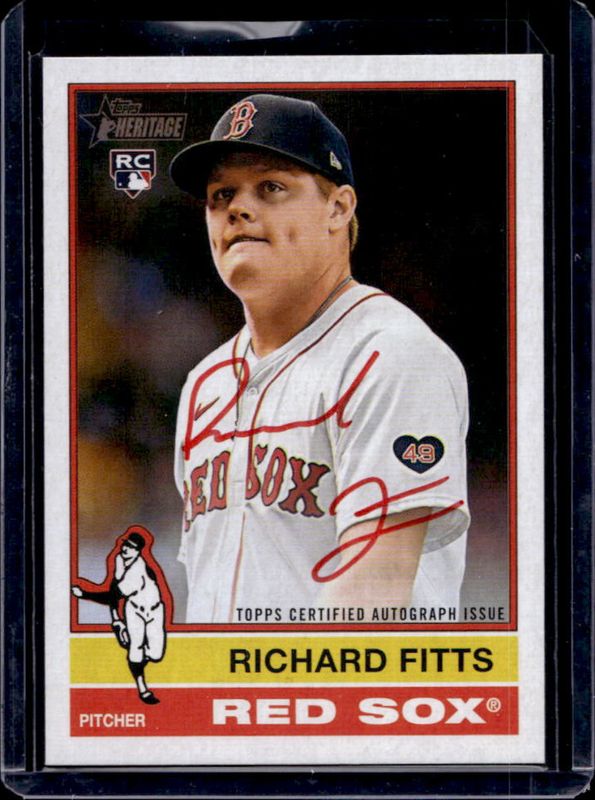 Richard Fitts 2025 Topps Heritage #ROA-RFI Real One Autographs - Red ...