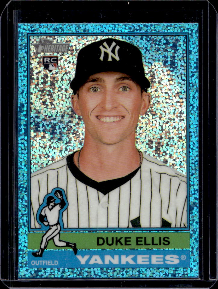 Duke Ellis 2025 Topps Heritage #266 Chrome - Light Blue Sparkle ...