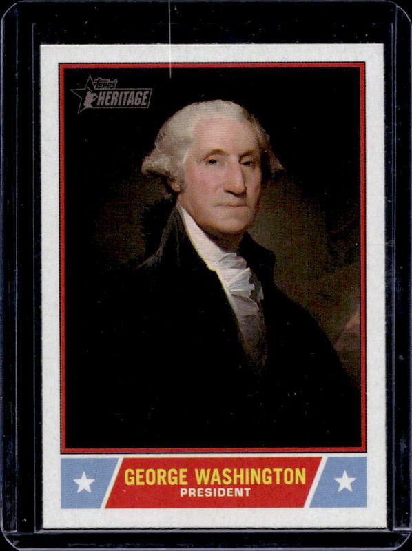 George Washington 2025 Topps Heritage #NS-1 Notable Americans Price ...