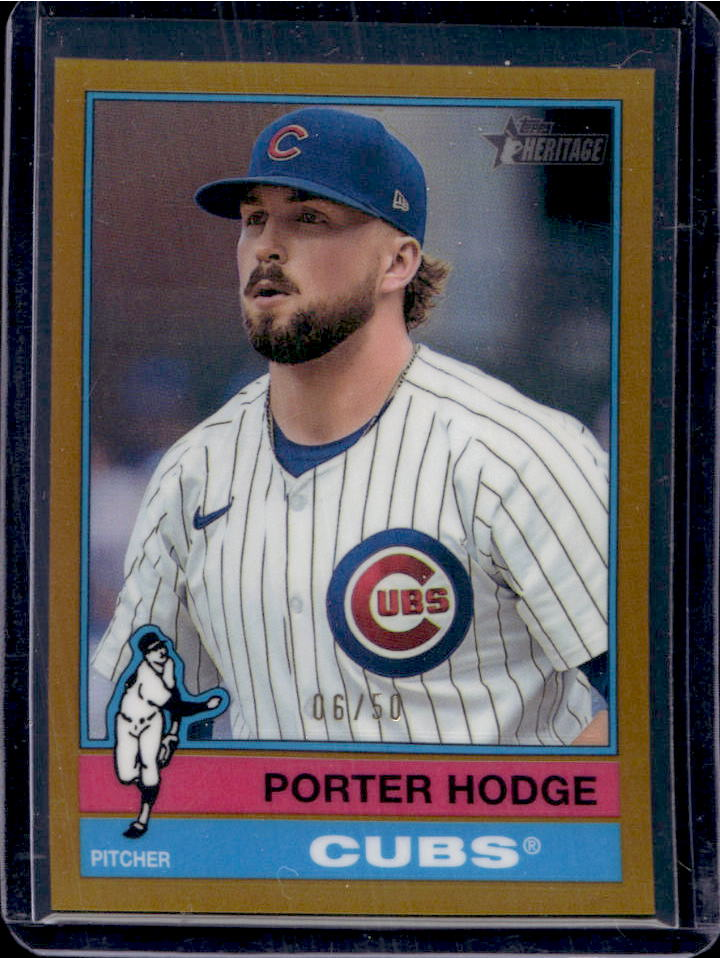 Porter Hodge 2025 Topps Heritage #184 Chrome - Gold Refractor /50 Price ...