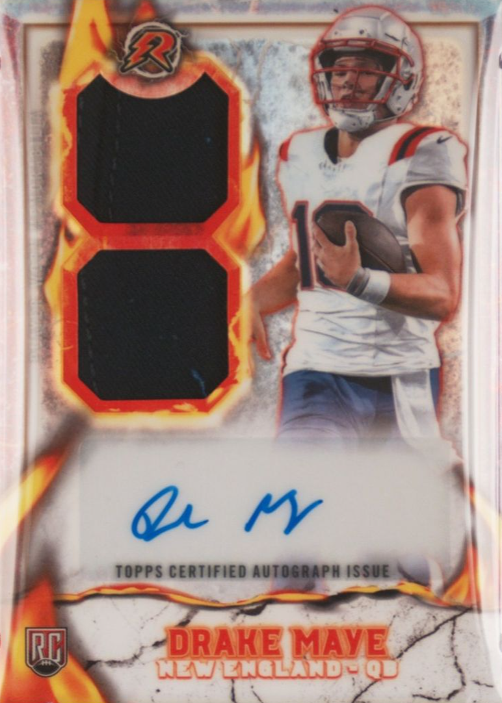 Drake Maye 2024 Topps Resurgence #IPA-DM Ignite Rookie Patch Autographs ...