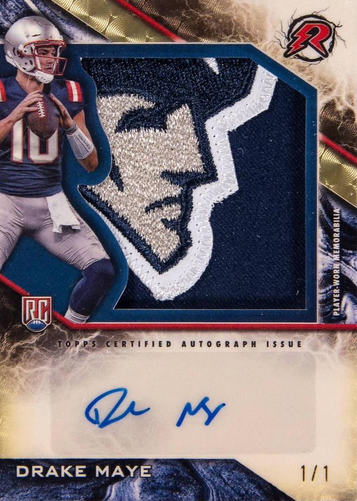 Drake Maye 2024 Topps Resurgence #RPA-DM Resurgence Rookie Patch ...